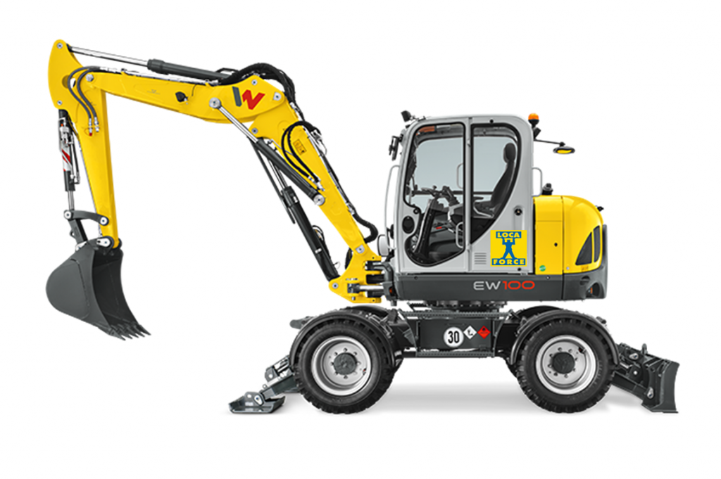 Location de Pelle sur pneus 11 Tonnes - LOCAFORCE